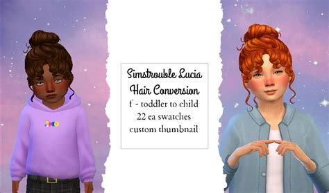 Ars Gratia Artis Simstrouble Lucia Hair Conversions
