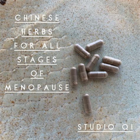 Chinese Herbs For Menopause