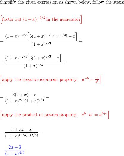 simplify expression quotient rule