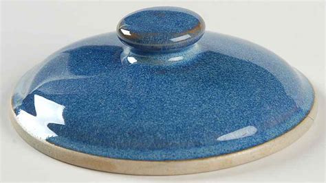 English Blue Lid For Individual Casserole By Denby Langley