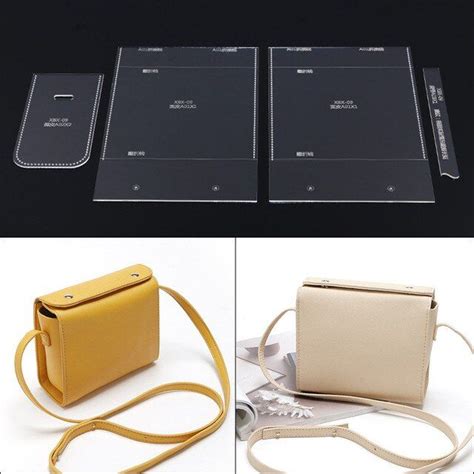 DIY 여성용 크로스 바디 숄더 백 아크릴 템플릿 가죽 공예 바느질 패턴 액세서리 세트 AliExpress Mobile Leather diy Leather