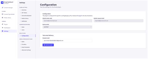 strapi email setting fields seems to be disabled mode how to enabled