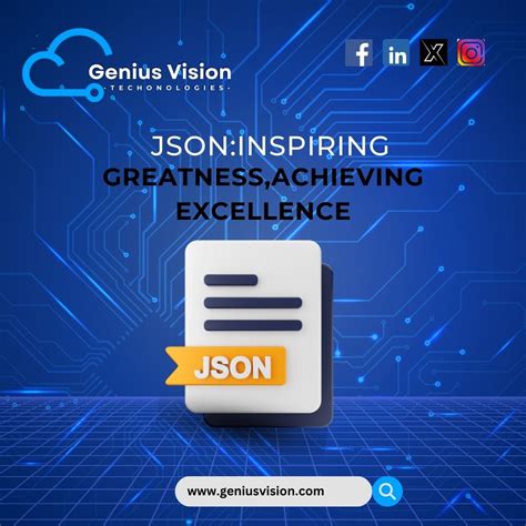 Genius Vision On Linkedin Json Dataformat Jsonparsing Jsonschema