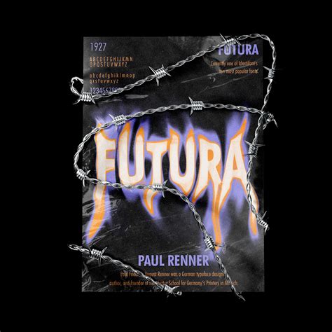 Futura Typeface Poster Behance