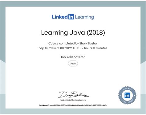 thrilled to share that i ve successfully completed my java course