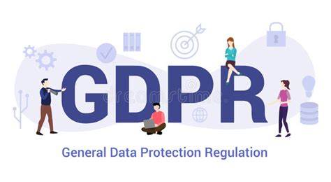 Gdpr General Data Protection Regulation Concept With Big Word Or Text