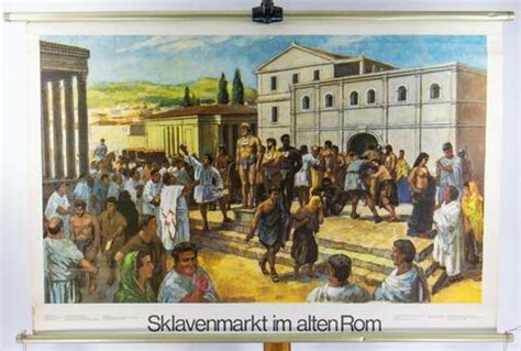 Lehrkarte Sklavenmarkt Im Alten Rom Ddr Museum Berlin