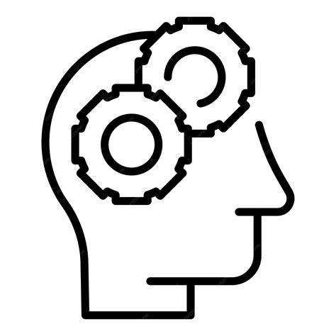 Premium Vector Brain Thinking Icon Outline Vector Health Process