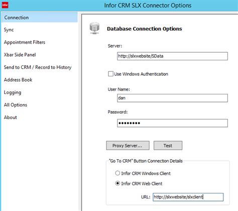 overview of authentication methods in infor crm slx customer fx