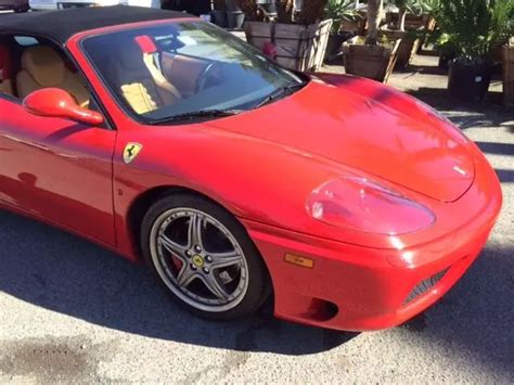 2003 Ferrari 360 Spider F1 Red With Beige Interior Only 15995 Miles