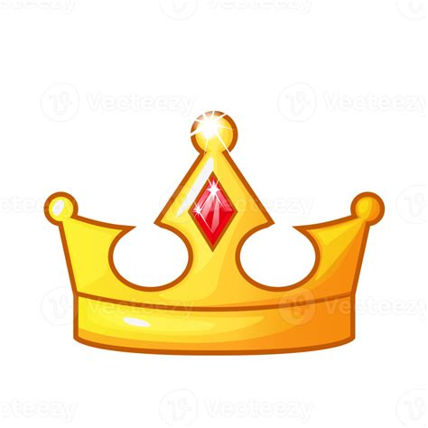 Golden Crown Isolated Cartoon Object 10951605 Png