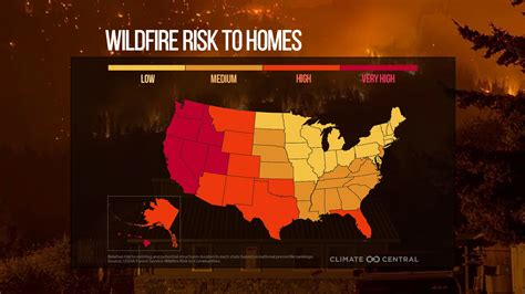 Wildfire Risk To Homes Roads And Power Lines Climate Central