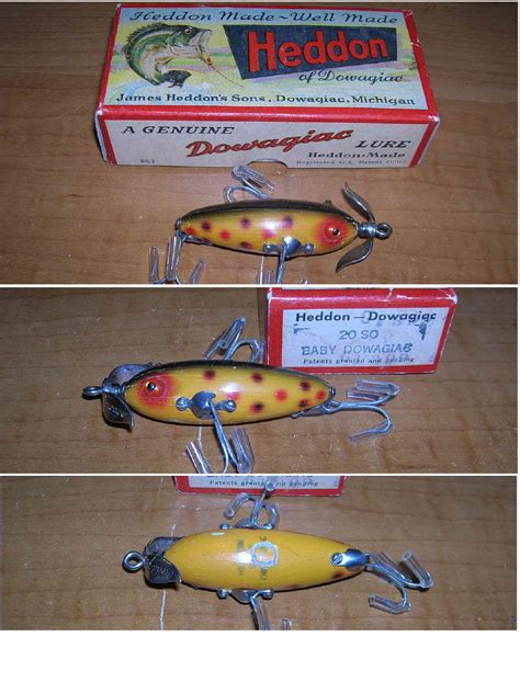Antique Heddon Lures Vintage