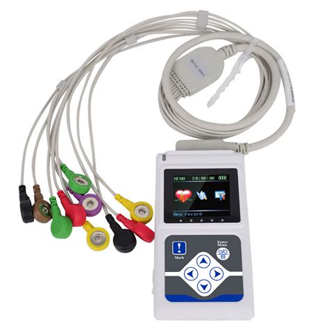 Contec Tlc5000 12 Lead Color Display Ecg Holter Monitor Digital