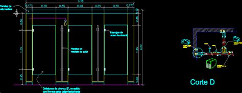 Restroom Partitions Dwg Detail For Autocad • Designs Cad
