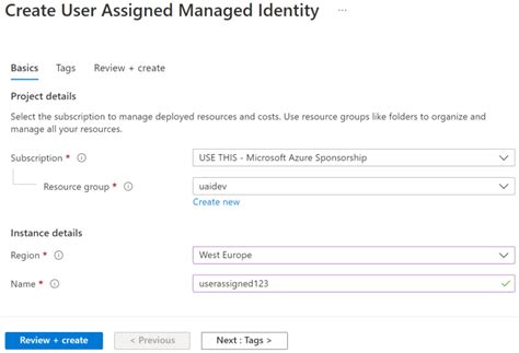 creating an access token for a user assigned identity in azure good
