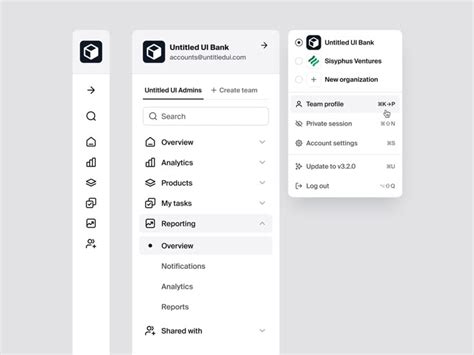 Dual Tier Sidebar Navigation — Untitled Ui Sidebar Design App Design