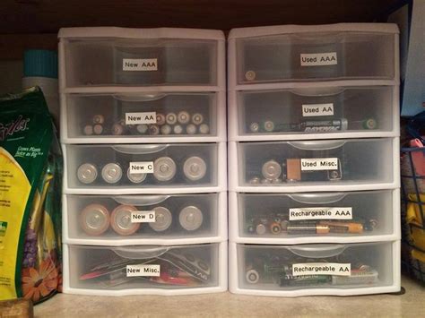 Heres A Simple But Great Idea For Organizing And Storing Batteries