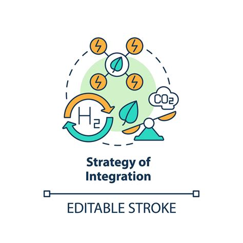 Integration Strategy Concept Icon Alternative Fuel Processing