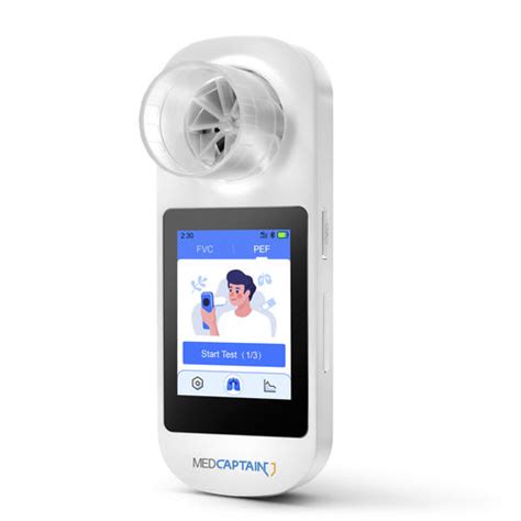 Electronic Spirometer VC 10 Medcaptain Medical Technology Hand Held For Lung Exercise