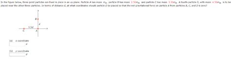 solved in the figure below three point particles are fixed
