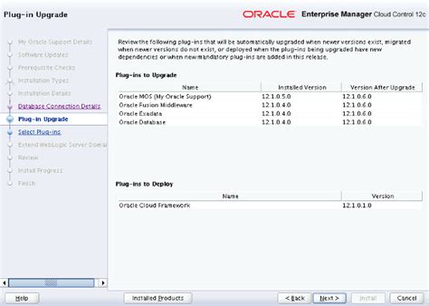 Oracle Base Upgrade Oracle Enterprise Manager Cloud Control 12c Release 3 12cr3 To Release 4