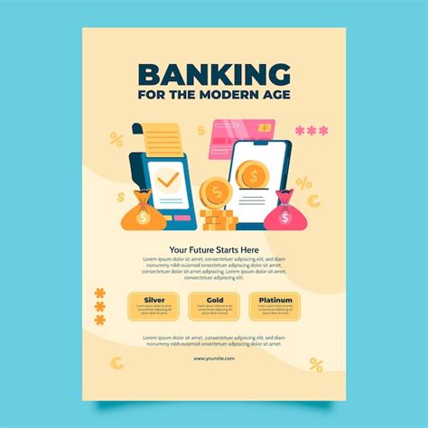 Banking Business Poster Template Free Vector