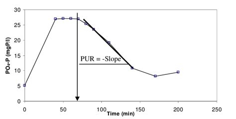 Illustration Of The Calculation Of The P Uptake Rate From The P Uptake