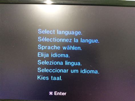 Stuck In The Select Language Screen Tried Mashing Everything But No
