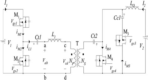 phase shift bidirectional dc dc converter download scientific diagram