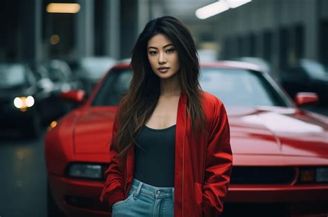 Premium Ai Image An Asian Girl Has A Nice Hairstyle