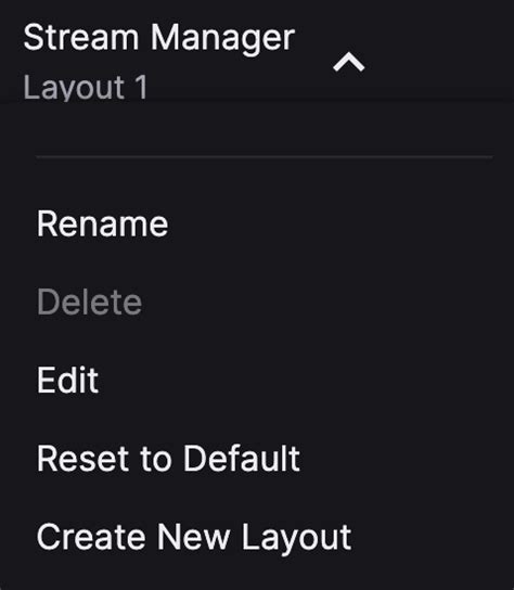 Stream Manager