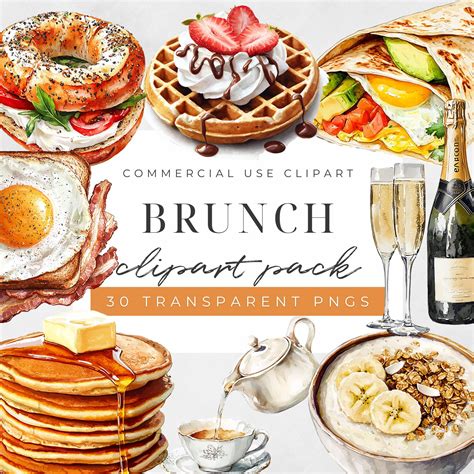 Sunday Breakfast Clipart