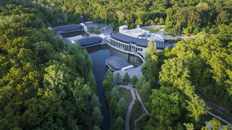 Aerial View Of Crystal Bridges Aerial View American Art Arkansas Travel