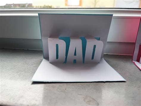Plotter File Pop Up Cards Día Del Padre Mejor Papá Papá Etsy México