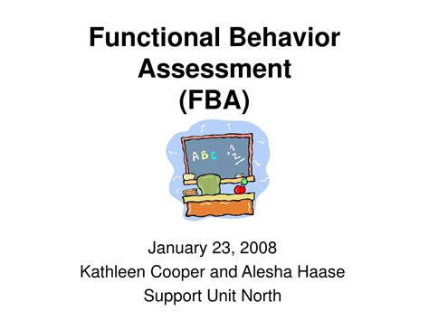 PPT Functional Behavior Assessment FBA PowerPoint Presentation Free Download ID