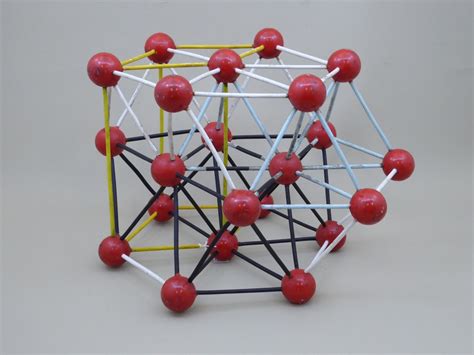 model of hexagonal close packed structure physics museum the