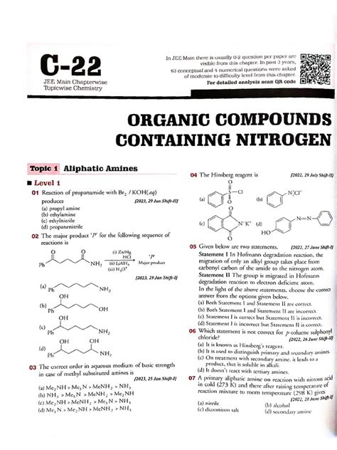 Nitrogen Containing Compounds Pdf
