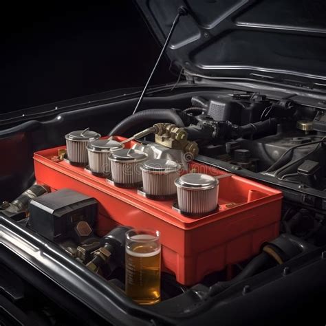 Tuning Up A Car Engine With New Filters Oil And A Tune Up Generative Ai Stock Image Image Of