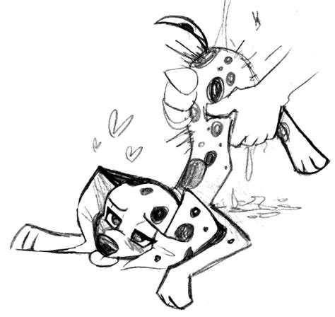Rule 34 101 Dalmatian Street 101 Dalmatians Ahegao Anatomically Correct Anthro Biting Lip