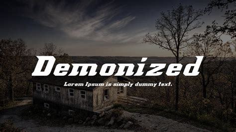 Demonized Font Download Free For Desktop And Webfont