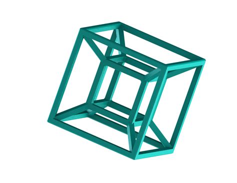 🧊 Hypercube Tesseract Dual Size Engineering Collection・ 3d File For 3d