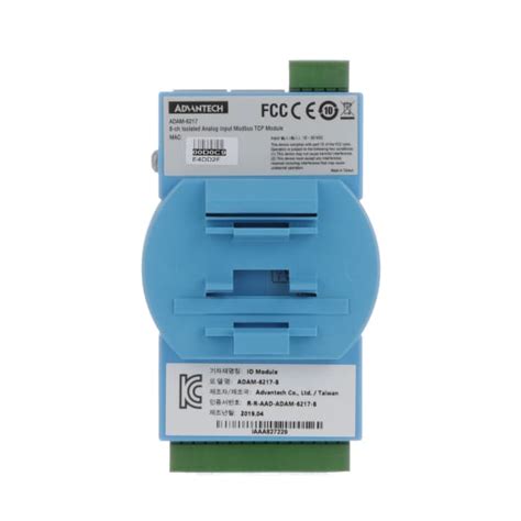Advantech Adam 6217 B Remote I O Module 8 Analog Isolated Input Modbus Tcp Adrxo Adam