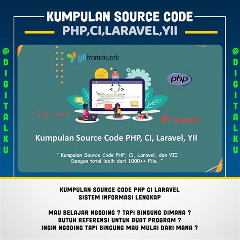 Jual Kumpulan Source Code PHP CI LARAVEL Sistem Informasi Lengkap Dengan Database Shopee Indonesia