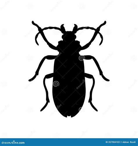 Insect Bug Icon Silhouettes Vector Design Illustration Isolated White