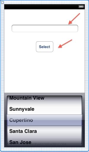 Iosiphone Picker View Uipickerview Example Iphoneipad