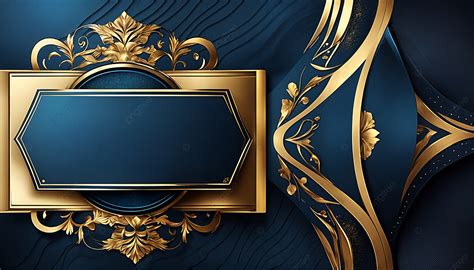 Elegant Vintage Frame Background Golden Line Frames Luxury