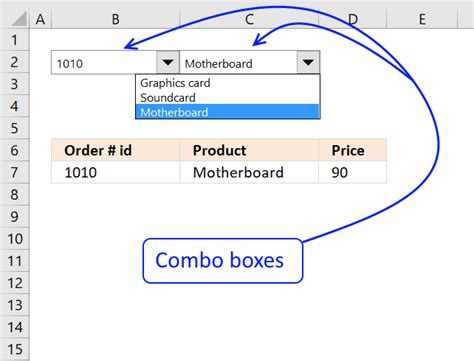 Working With Combo Boxes [form Controls]