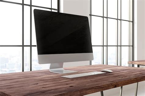 Premium Photo Empty Computer Monitor