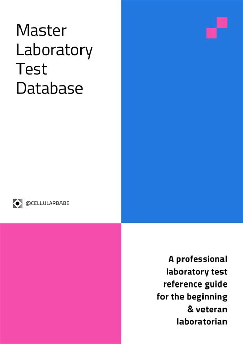 Lab Test Database At Alejandro Lavallee Blog